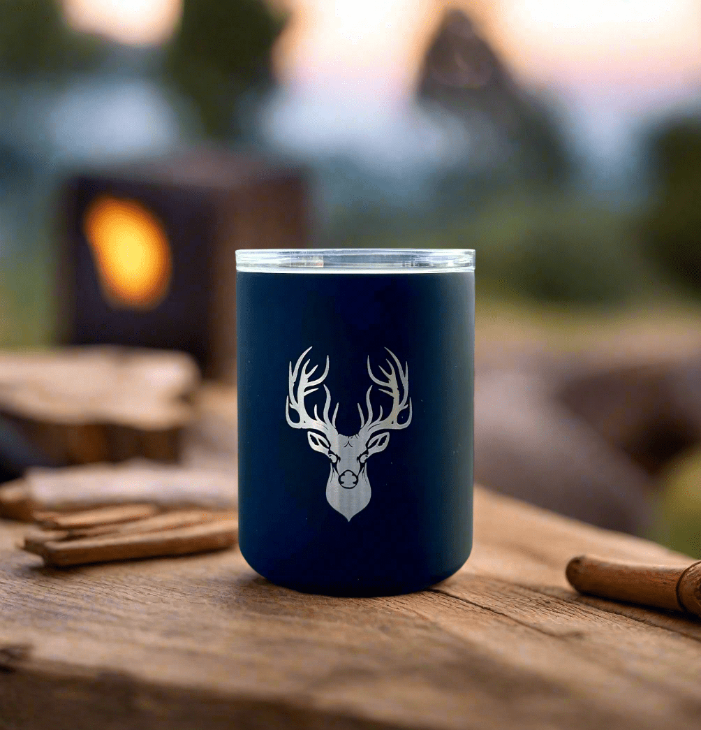 Limited Edition Deer Hunter Glass Lined Whiskey Glass in Black ...