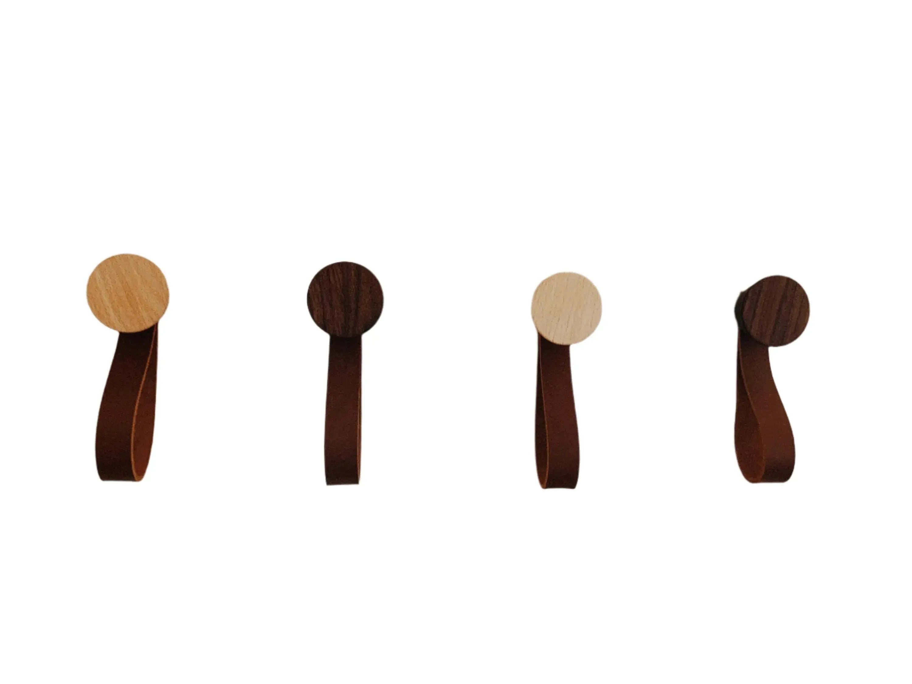 Modern Cone Wood Hook With Leather Strap – Giftify by Shopify